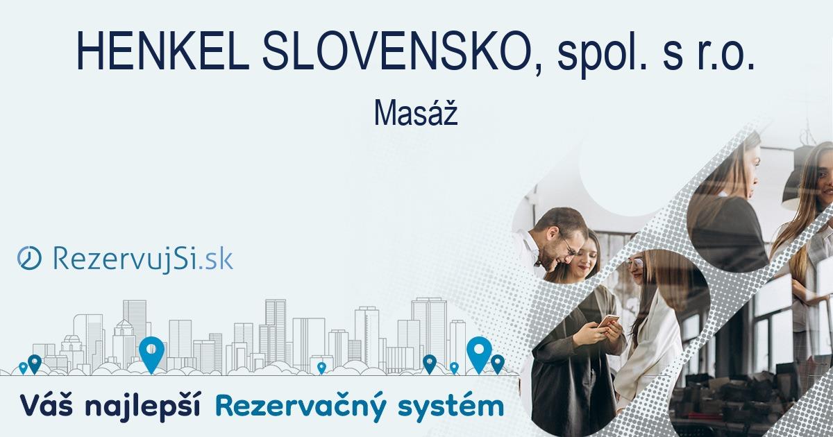 HENKEL SLOVENSKO, spol. s r.o. Bratislava | RezervujSi.sk